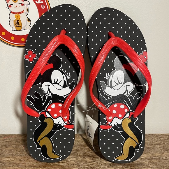 Disney | Shoes | Disney Parks Minnie Mouse Flip Flops | Poshmark